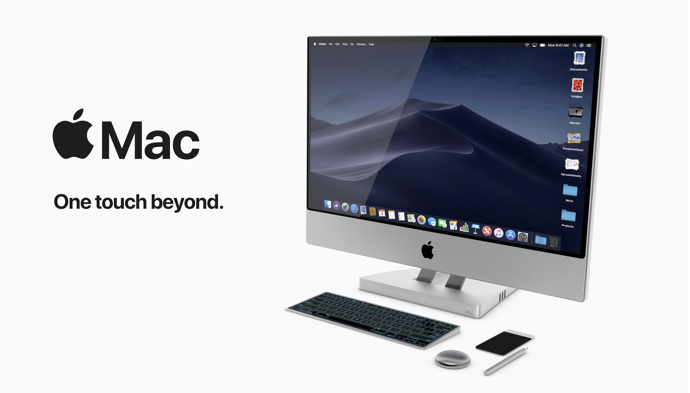 iMac Touch con Magic Keyboard: il concept dà spettacolo - Melablog