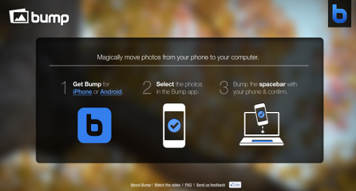 Bump è disponibile anche su computer - Webnews