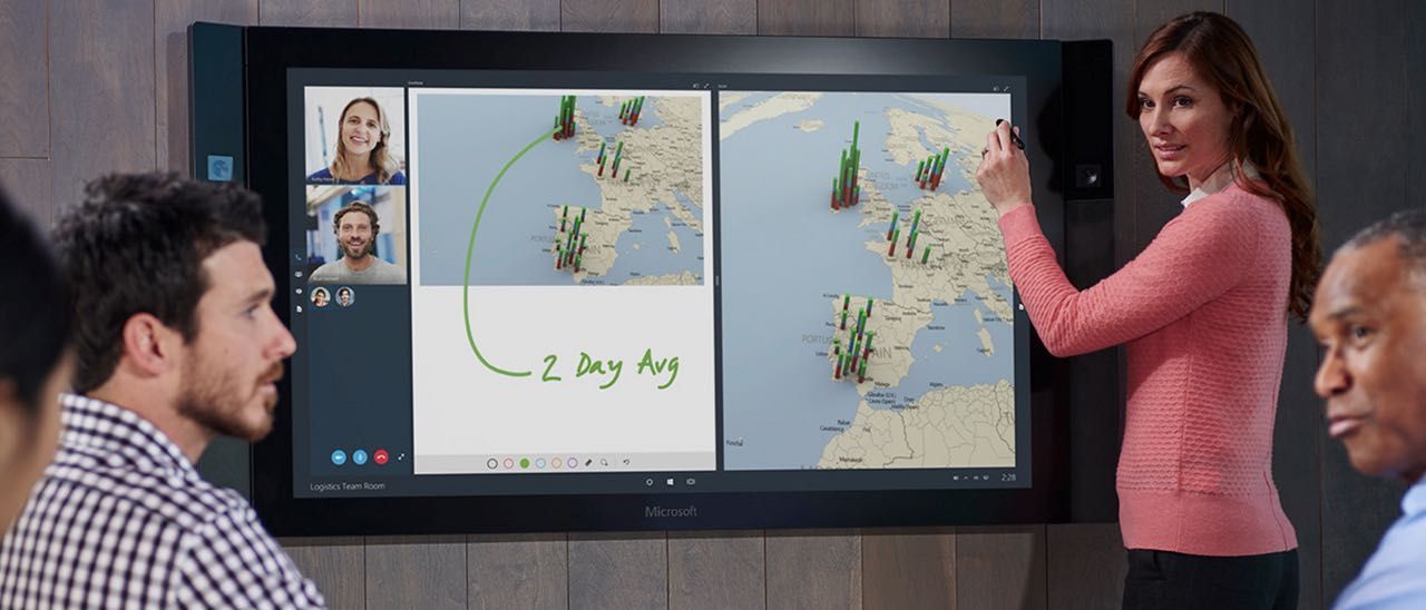Microsoft Surface Hub, display 4K per i meeting - Webnews