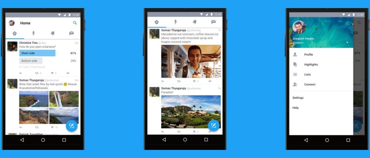 Twitter per Android, nuova UI in Material Design - Webnews