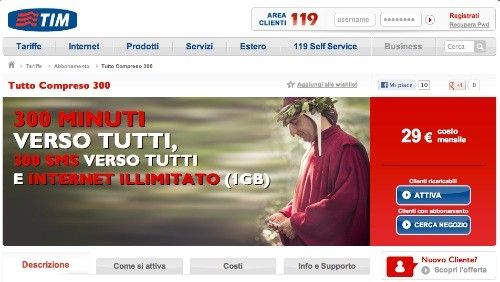 La nuova offerta Tutto Compreso di TIM | Webnews