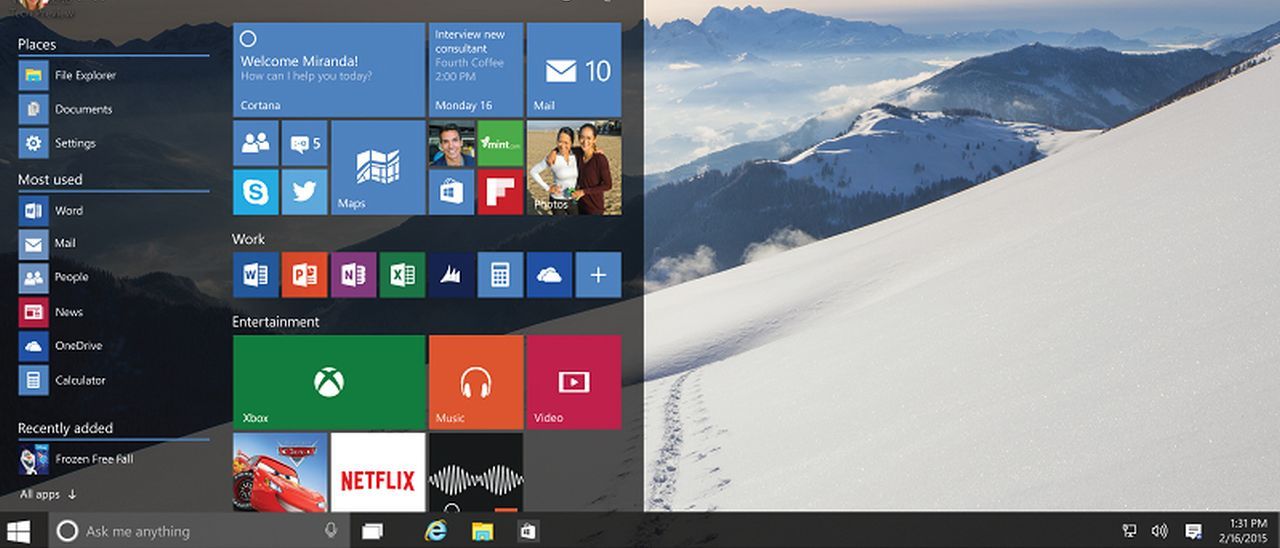 Windows 10, Microsoft aggiorna la Tech Preview - Webnews